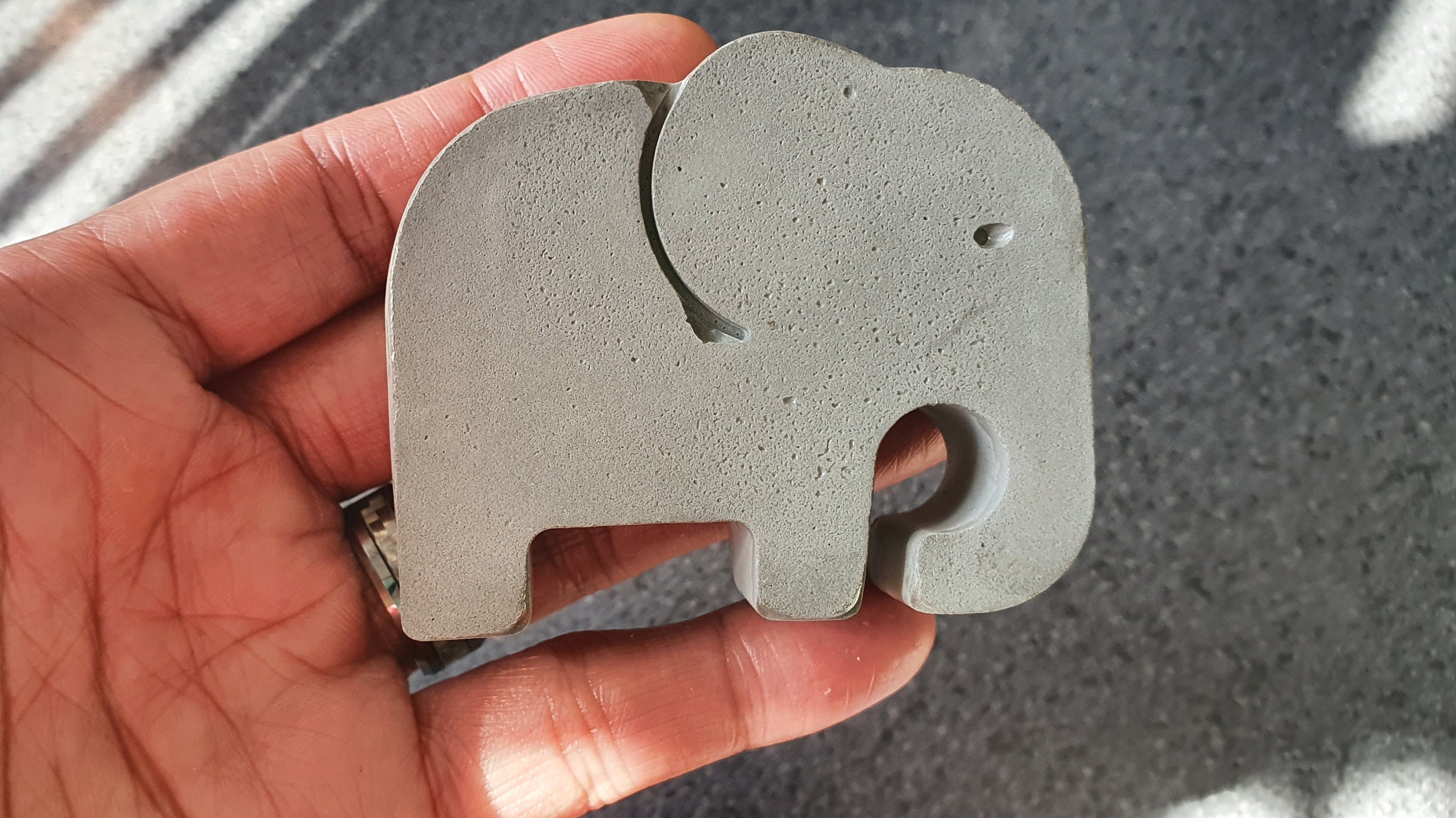 Concrete Cement Safari Animals Zebra Rhino Giraffe Baby | Etsy