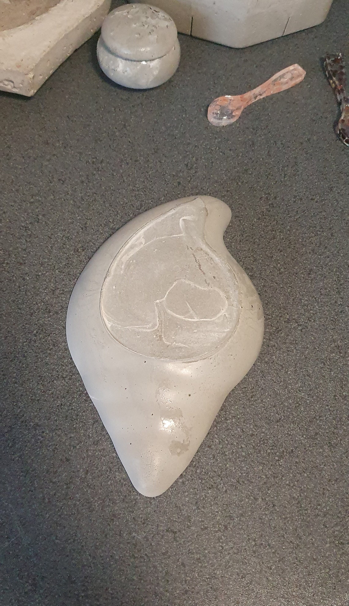 Cement Concrete Conch Seashell Spoon Rest Industrial Rustic - Etsy UK