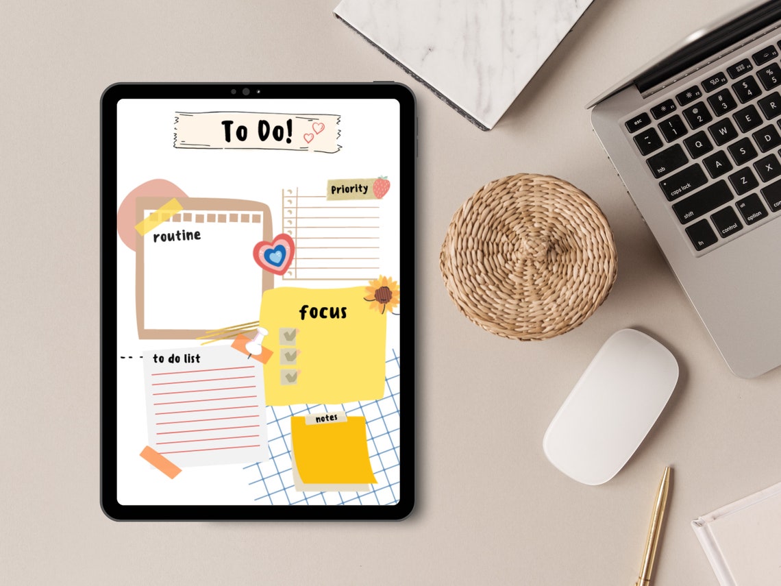 To Do List Printable Template | Notes Digital Template | to Do List ...