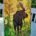 Small, Original, Acrylic Moose Painting - Etsy