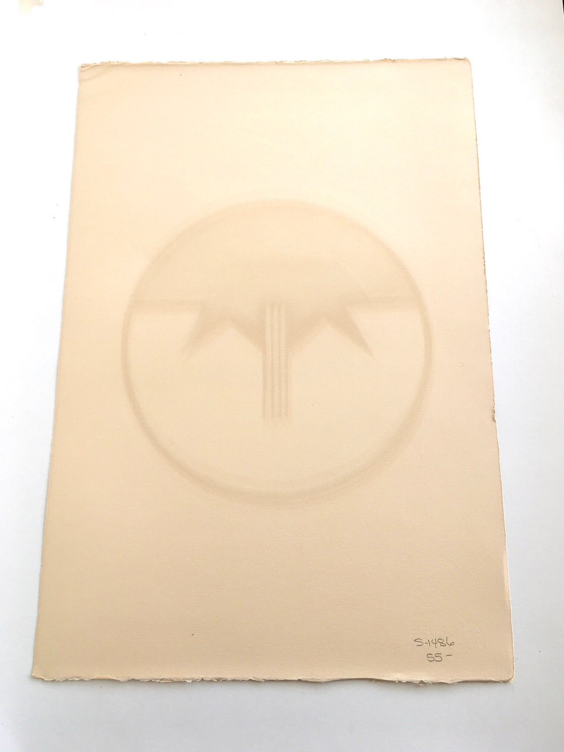 Hopi Pottery Design Lithograph: 1970s Limited Edition Bird/rain Cloud ...