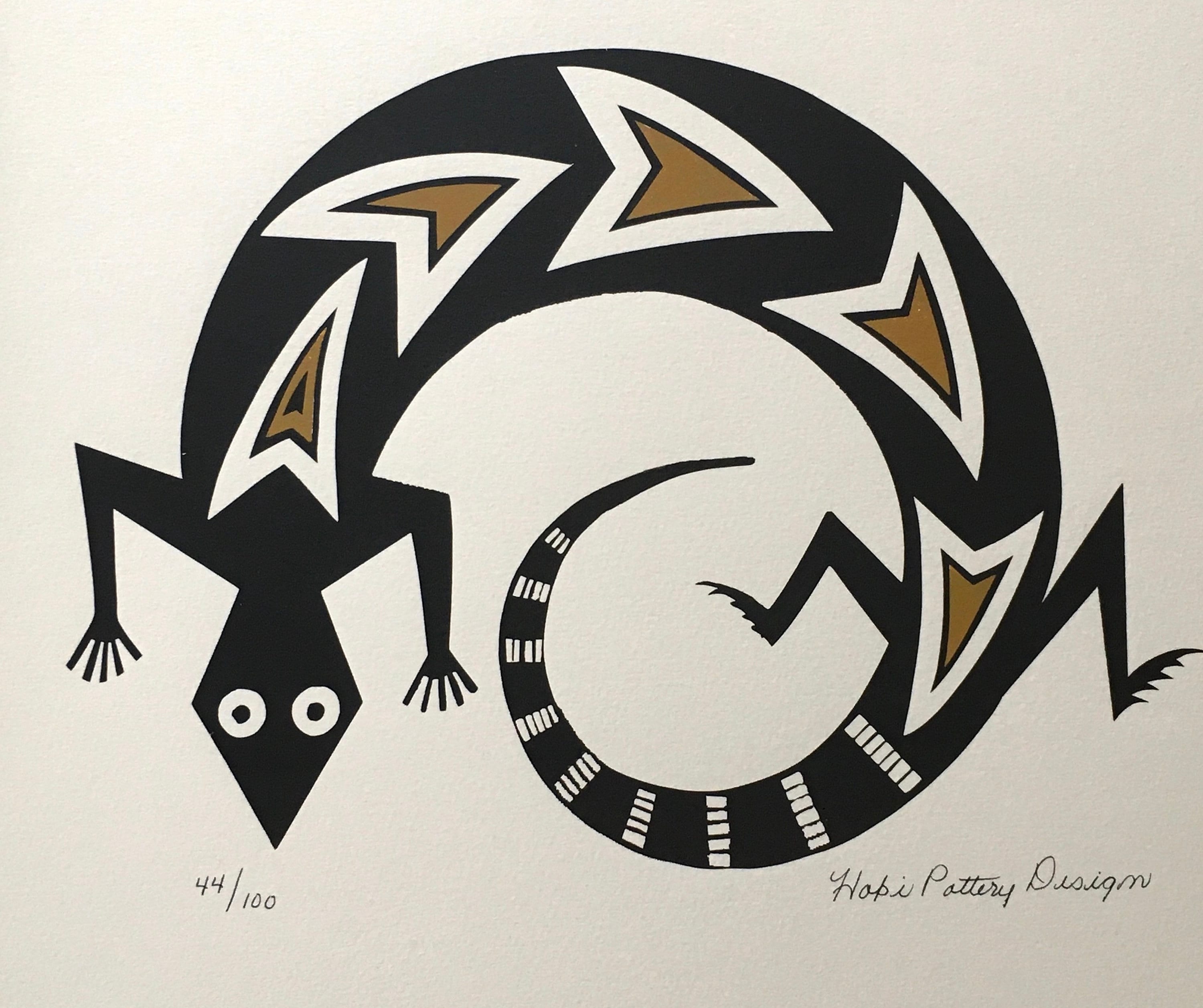 Native American Lizard Symbol