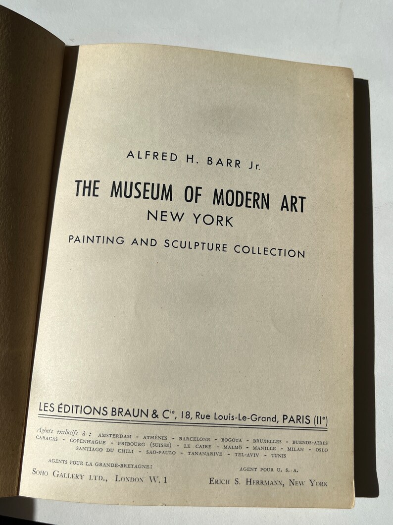 The MUSEUM of MODERN ART New York. 1950 Book by Alfred H. Barr, Les ...