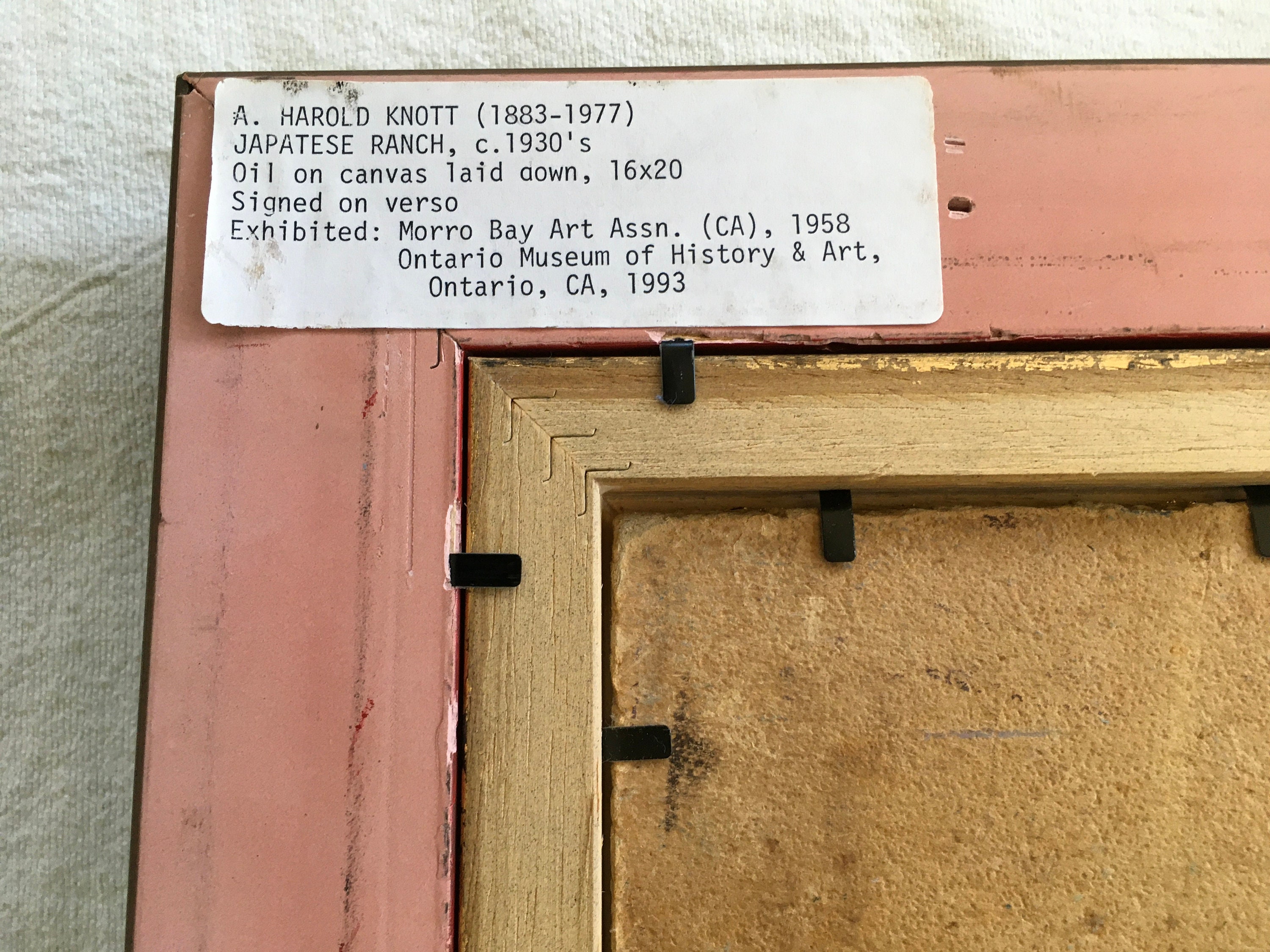 A.harold Knott Original Oil Painting: 1930s California Landscape ...