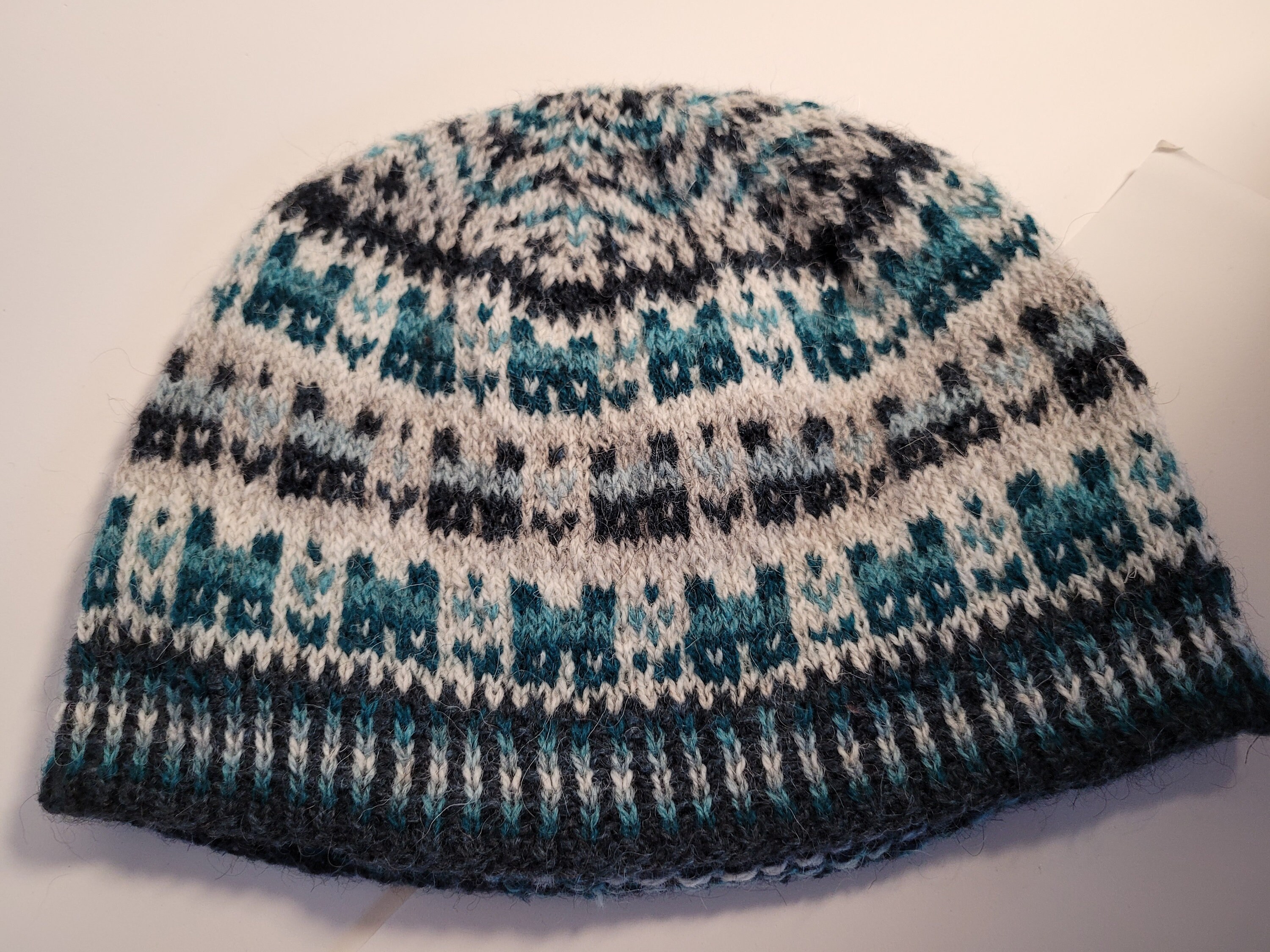 Handknit Warm Wool Fair Isle Winter Woman's Hat - Etsy