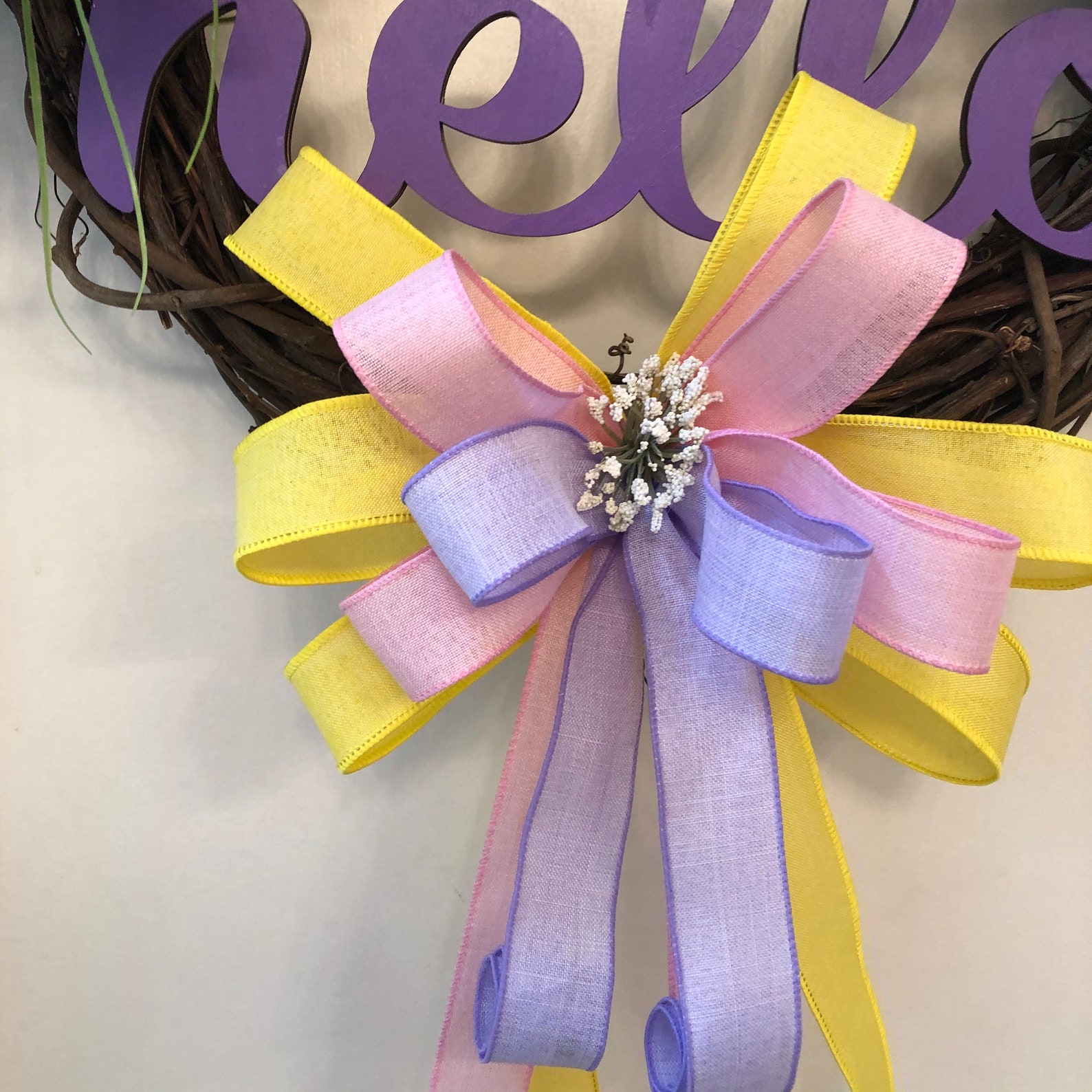 Spring Wreath, Hello Spring Wreath, Front Door Decor, Daisy Wreath ...