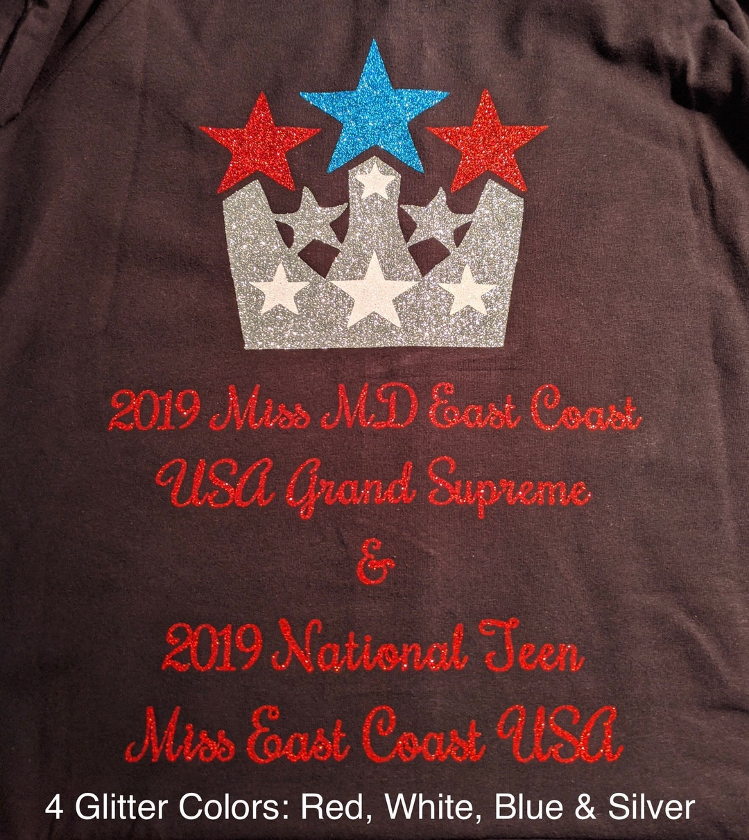 Custom *glitter* Pageant Queen Zip up Cadet/track Jacket Without Hood ...