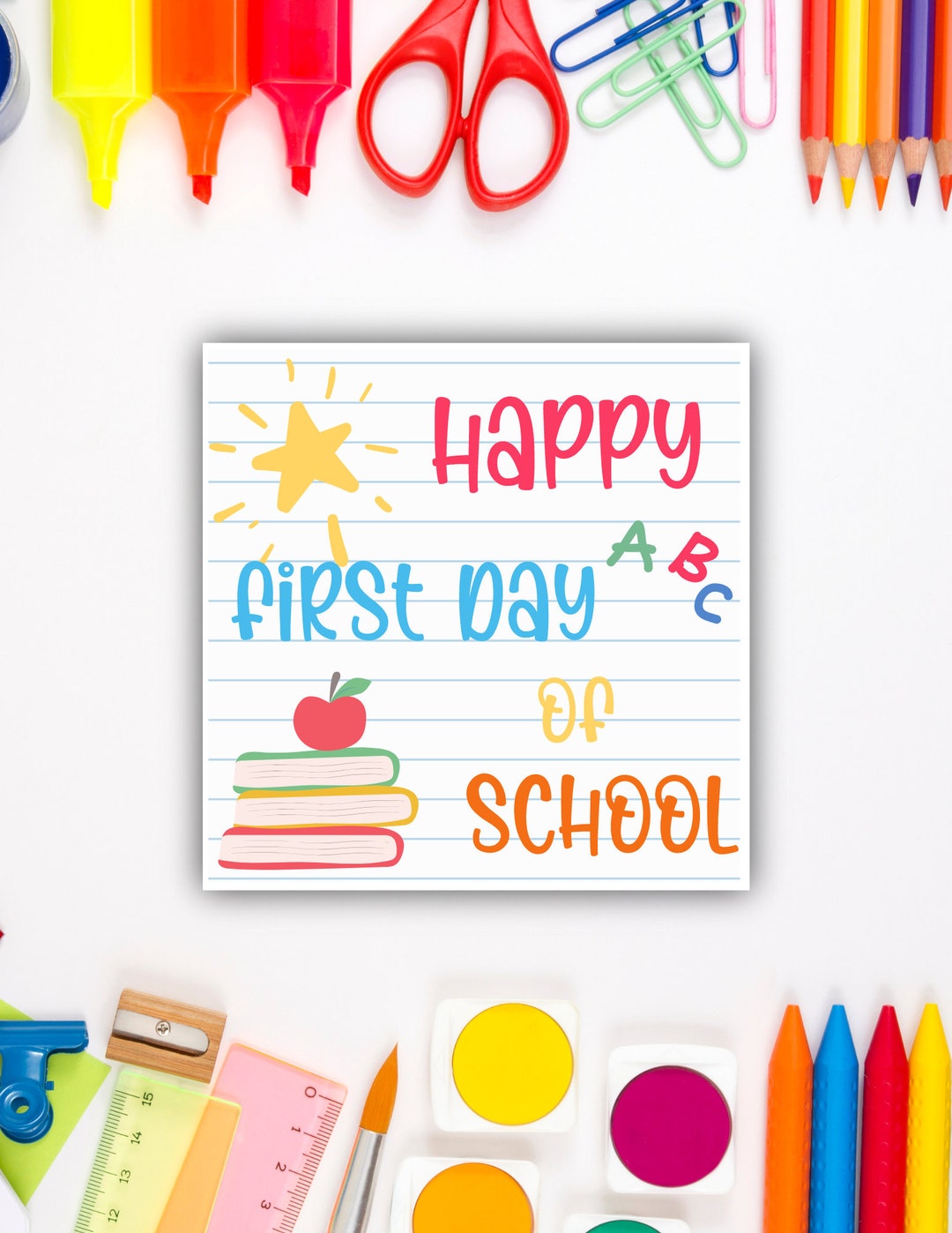 Back to School, Teacher Appreciation Gift Tag Digital Download - Star ...