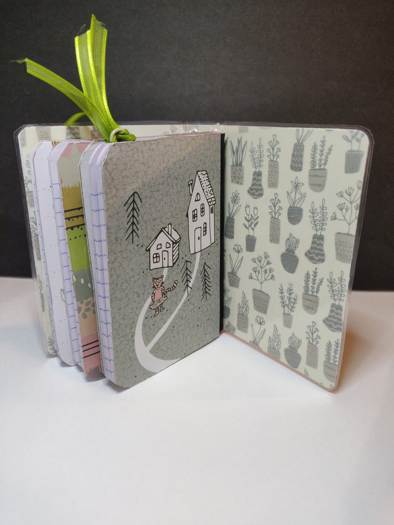 Mini Travelers Notebook - Small Notebook Set Cactus Succulent - Etsy