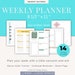Snarky Weekly Planner - Printable - Full Page - 2 Page Spread - Sun or ...