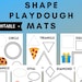 Shape Playdough Mats: Preschool Printable Activity (PDF Download) - Etsy