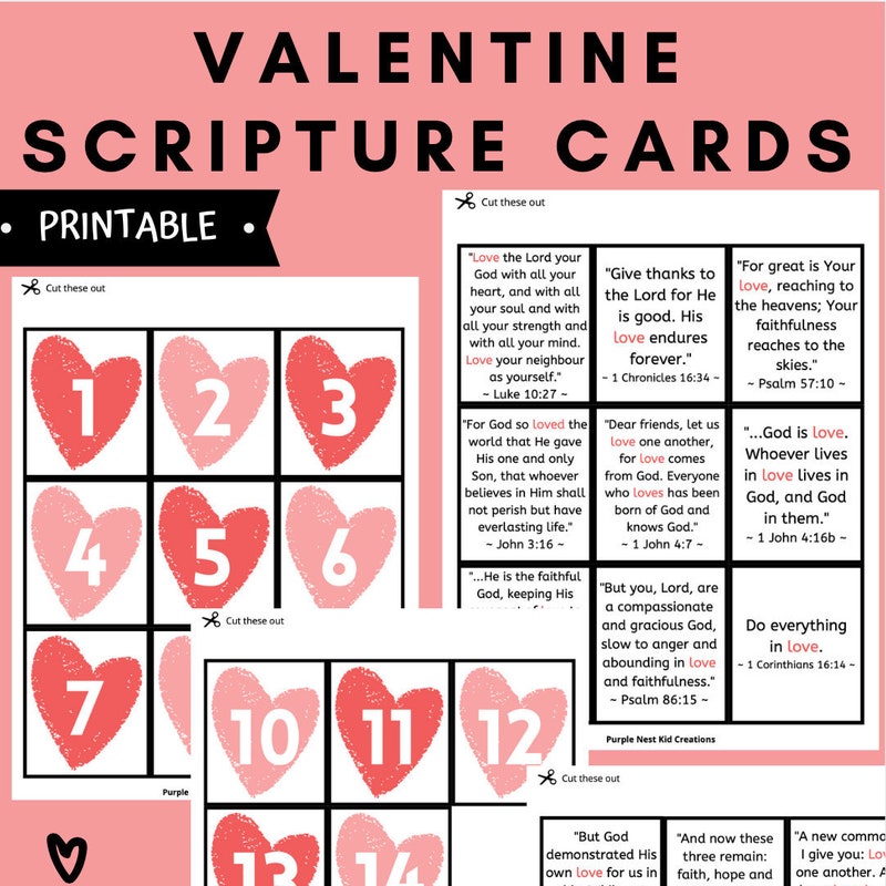 Bible Valentine Games - Etsy