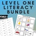 Level One Literacy Bundle Digital Download Alphabet - Etsy Canada