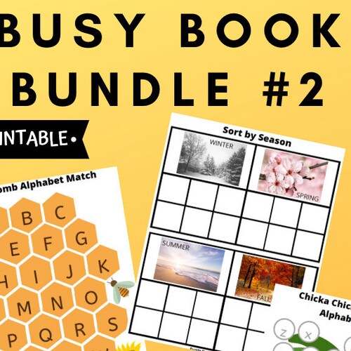 Christmas Busy Book Bundle Christmas Printable Matching - Etsy