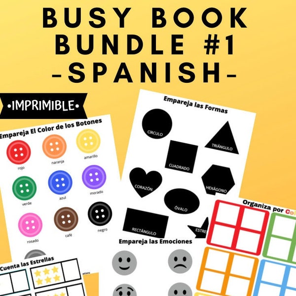 Busy Book Printable - Etsy