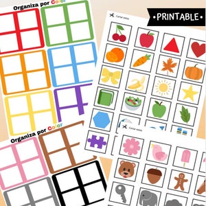 Spanish Color Sorting Activity: Preschool Printable Worksheet (digital ...