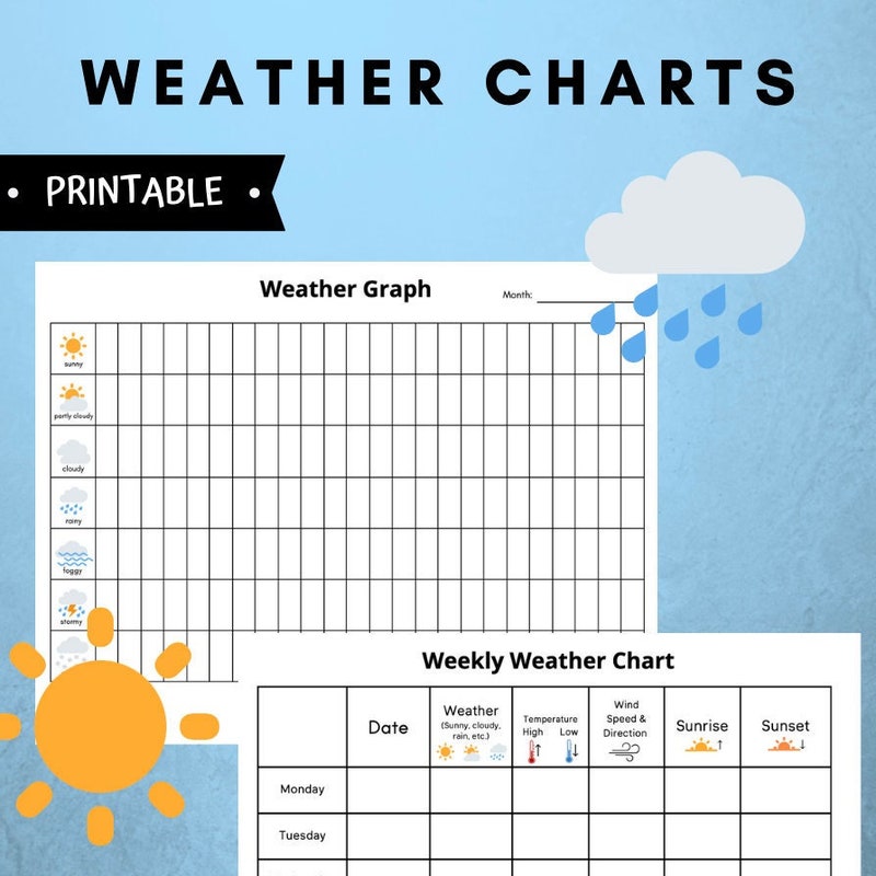 Weather Chart - Etsy