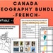 French Canada Geography Bundle, Provinces and Territories, Matching ...