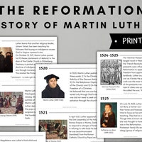 Reformation Day Kids Bible Flip Book Martin Luther Craft Printable ...