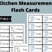 Kitchen Measurement Flash Cards: Baking & Cooking (printable PDF) - Etsy