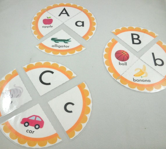 Pumpkin Pie Phonics Game Pumpkin Pie Alphabet Matching Game - Etsy