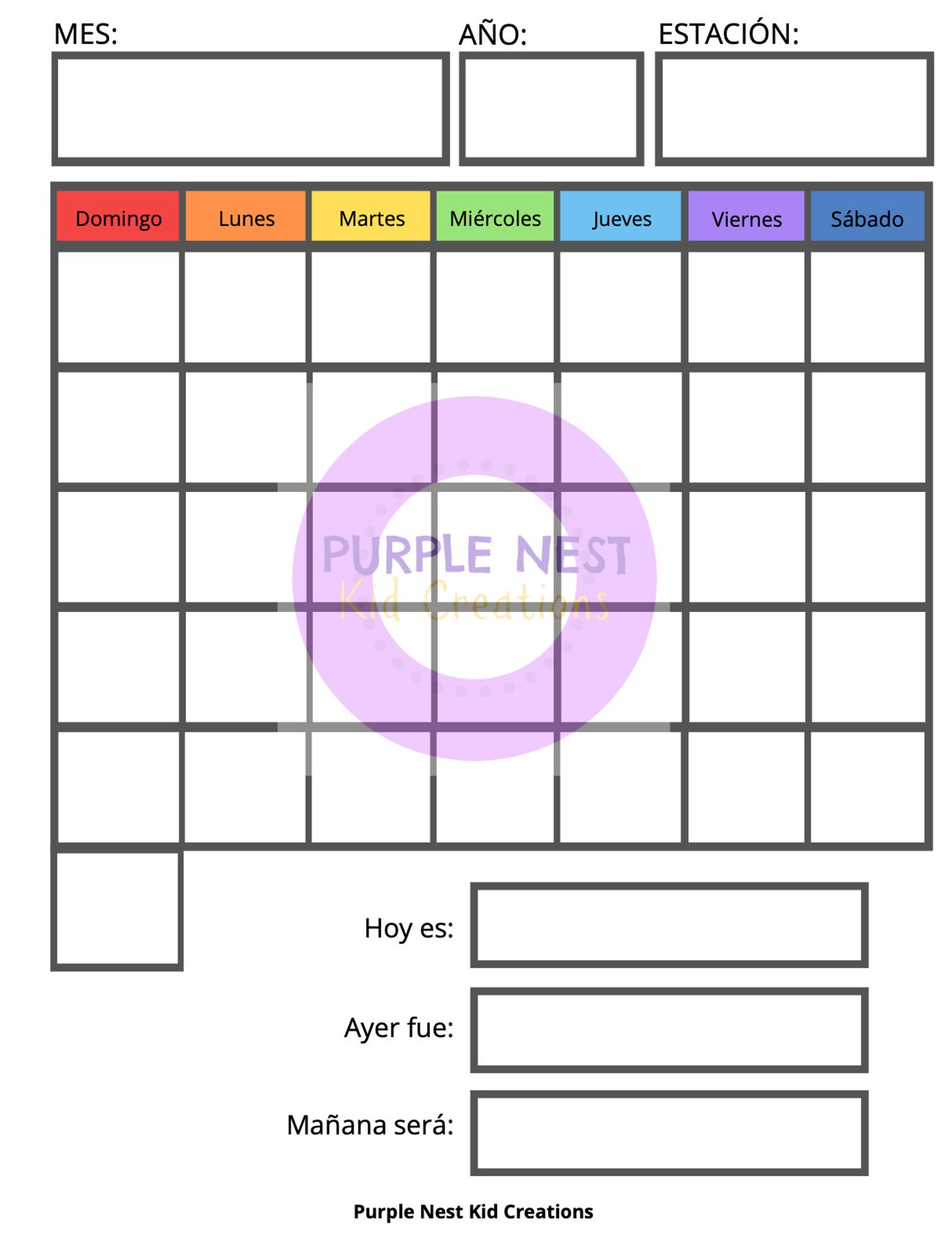 Morning Binder in Spanish Digital Download Busy Book - Etsy