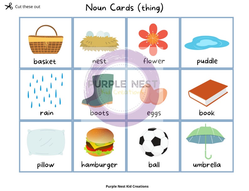 Build a Sentence Printable Activity: Nouns, Verbs, Adjectives (PDF ...