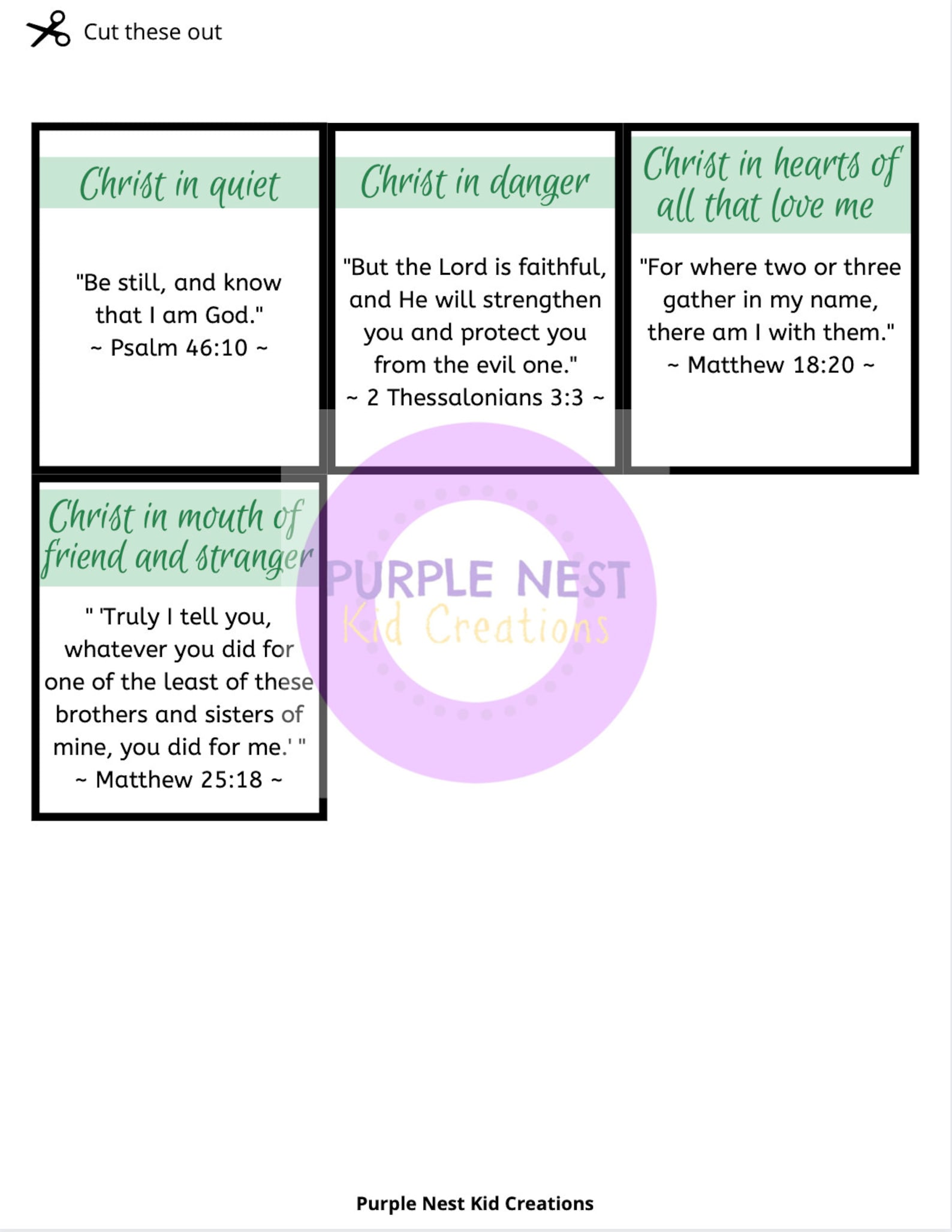 St. Patrick's Breastplate Prayer Scripture Cards (digital Download) - Etsy