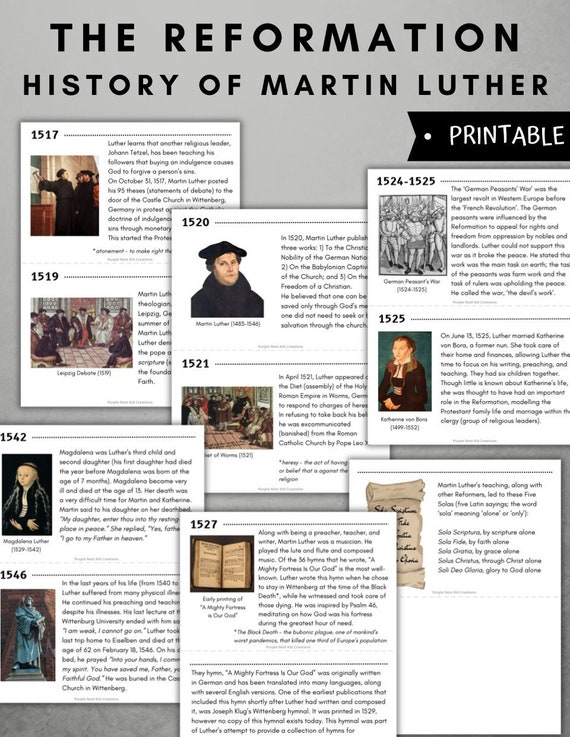 Protestant Reformation Timeline
