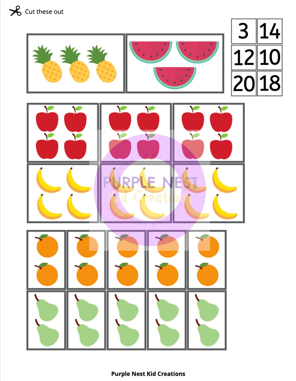 Numeracy Bundle Digital Download Numbers Math Counting - Etsy Canada