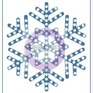 Snowflake Dot Art: Q-tip Painting Printable (PDF) - Etsy