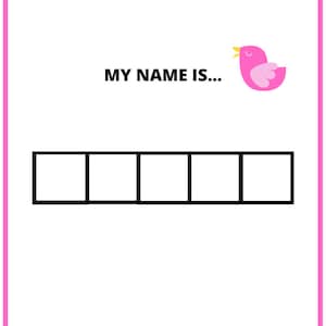 Personalized Name Worksheet for Girl, Digital Education Printable ...