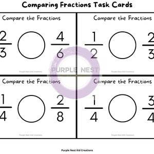 Comparing Fractions, Math Activity, Fractions, Fraction Strips ...