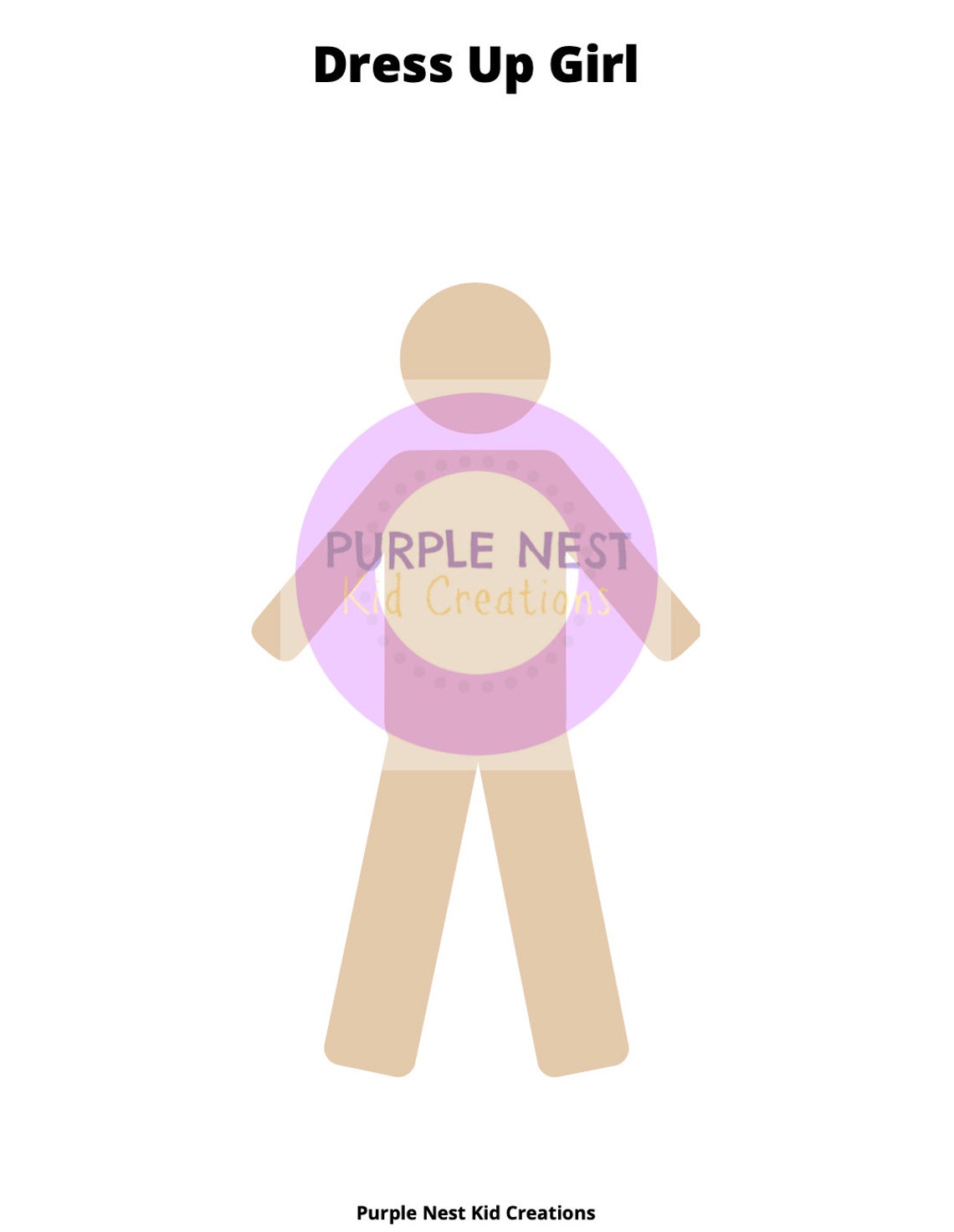 Dress Up Girl Worksheet Educational Preschool Printable | Etsy