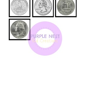 Coin Sorting Worksheet: American Coins Preschool Printable (PDF) - Etsy
