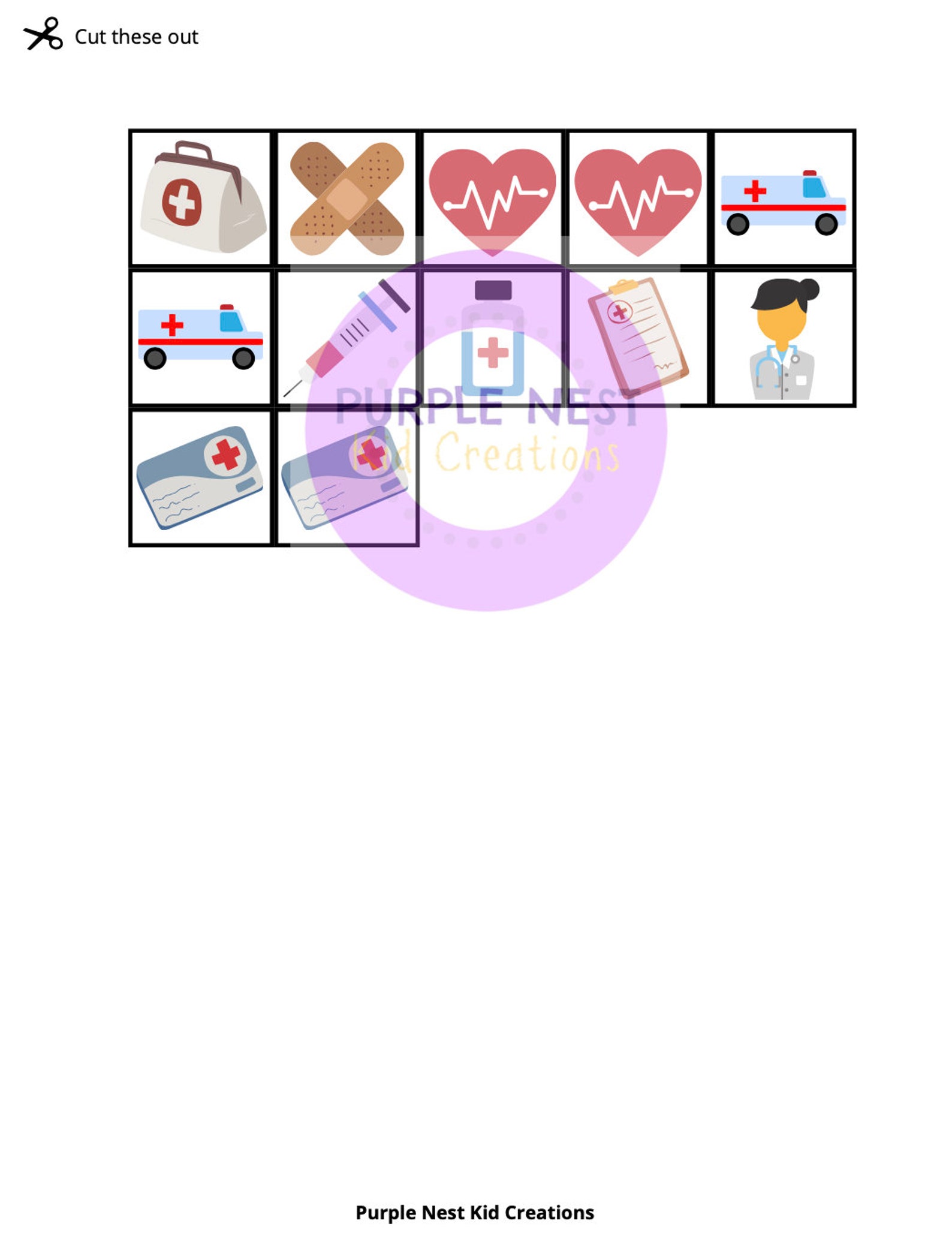 Medical Patterns Worksheet Doctor Patterns Printable Pattern | Etsy