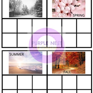 Sort by Season Worksheet, Season Sorting Game, Educational Preschool ...