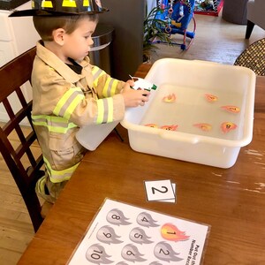 Put Out the Fire Number Recognition Worksheet, Number Matching Game ...