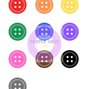 Button Color Match Worksheet, Color Matching Game, Educational ...