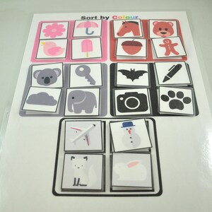 Sort by Colour Worksheets, Colour Sorting Game, Educational Preschool ...