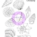 Seashell Tracing and Colouring, Tracing Shells, Coloring, Ocean ...