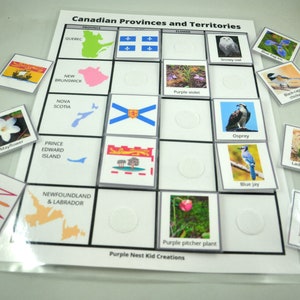 French Canada Geography Bundle Provinces and Territories - Etsy