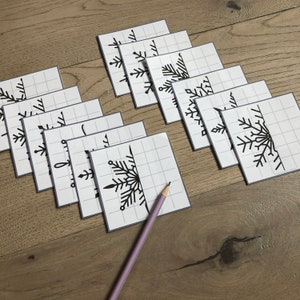 Snowflake Symmetry Printable Activity, Shapes, Snow, Winter, Snowflakes ...