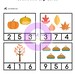 Thanksgiving Count and Clip Cards: Preschool Printable Activity (PDF ...