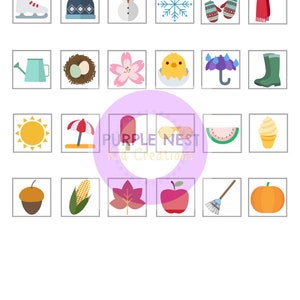 Sort by Season Worksheet, Season Sorting Game, Educational Preschool ...
