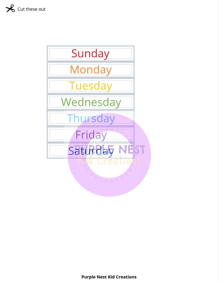 Perpetual Calendar Morning Binder Activity Sheet Digital - Etsy