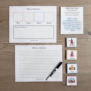 Build a Sentence Printable Activity: Nouns, Verbs, Adjectives (PDF ...