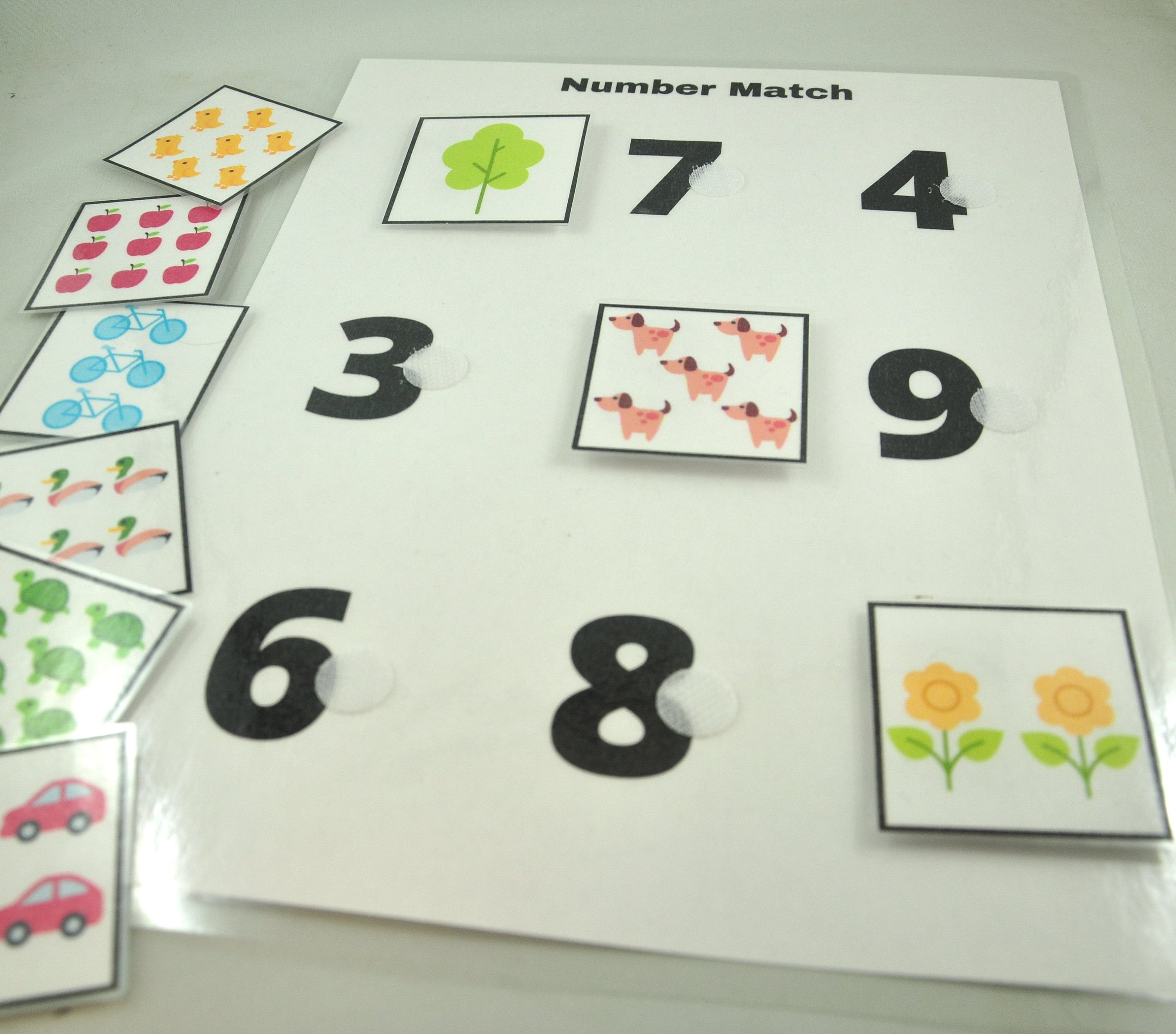 Number Match Game: Preschool Printable Activity (PDF) - Etsy Australia