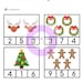 Christmas Count and Clip Cards, Printable Activity, Numbers, Counting ...
