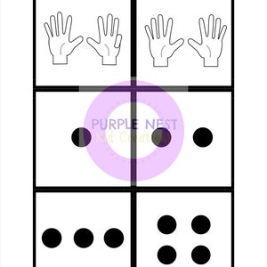 Number Flash Cards, Number Sense Matching Game, Educational Preschool ...